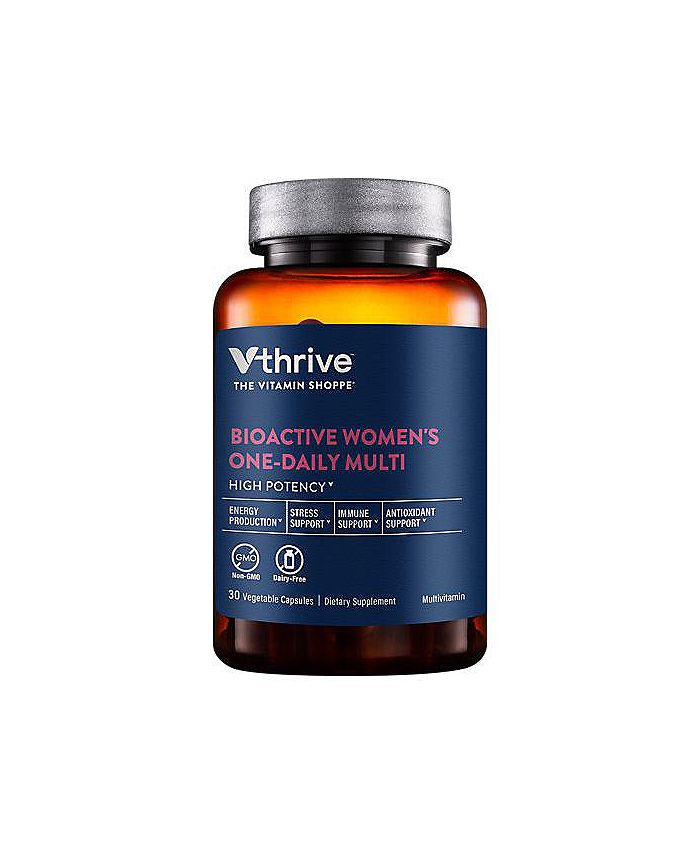 Vthrive Once-Daily Bioactive Multivitamin for Women - Supports Energy Production & Stress (30 ...