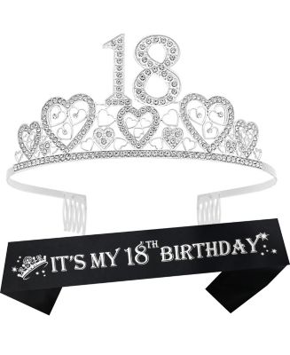 Meant2tobe 18th Birthday Sash and Tiara for Women - Fabulous Set ...