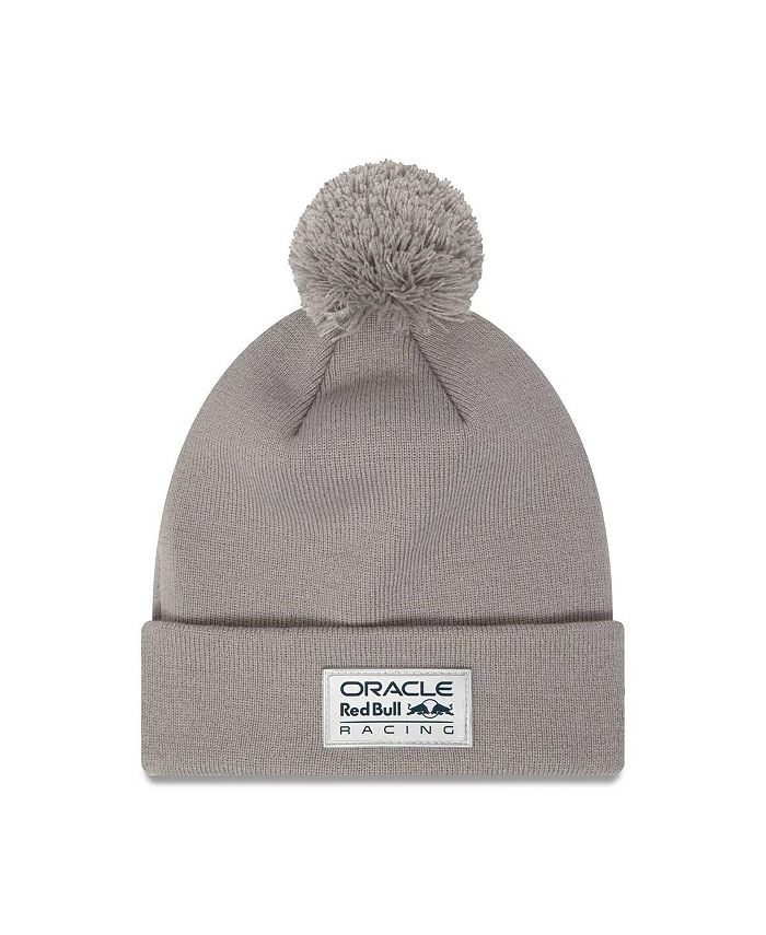 New Era Men's Gray Red Bull F1 Racing Essential Cuffed Knit Hat with ...