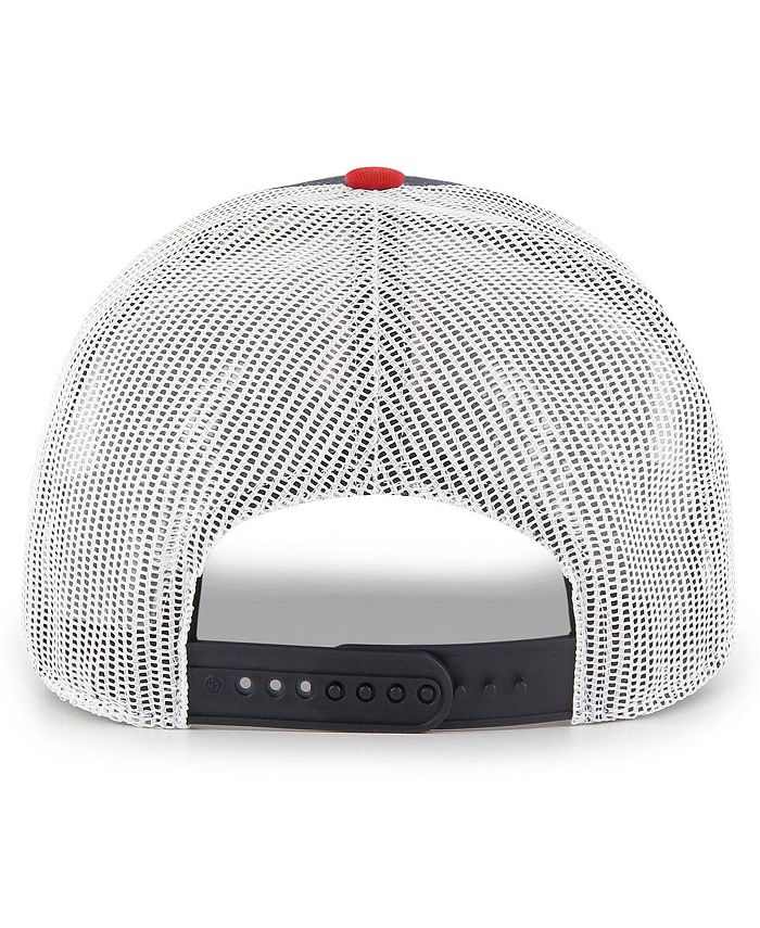 '47 Brand Men's Navy, Red Cleveland Guardians Sidenote Trucker Snapback ...