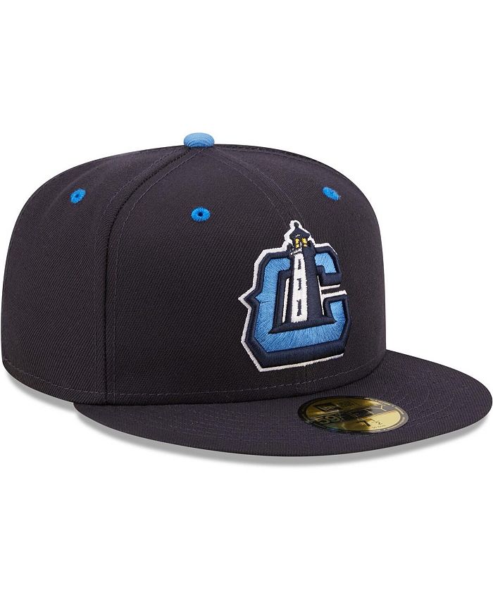 New Era Men's Navy Lake County Captains Authentic Collection 59FIFTY ...