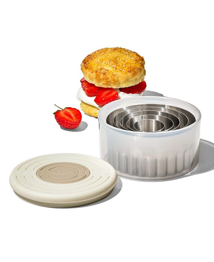 OXO 5 Piece Good Grips Dual-Sided Cookie and Biscuit Cutters Set - Macy's