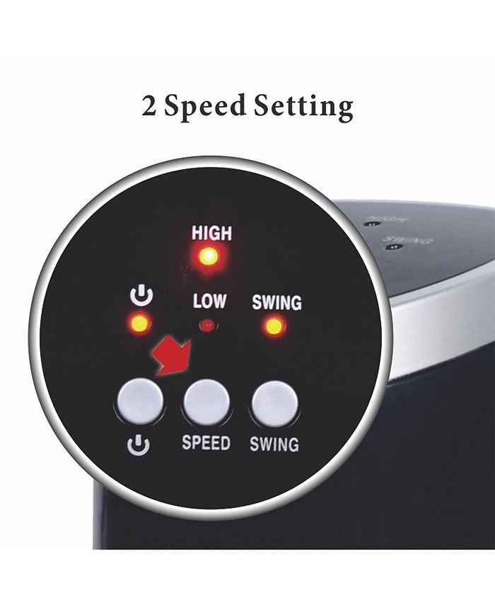 Optimus 12 Inch Desktop Ultra Slim Oscillating Tower Fan - Macy's