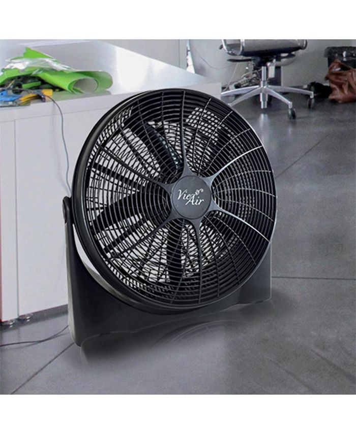 Vie Air 20 Inch High-Velocity Tilting Lightweight Turbo Floor Fan - Macy's