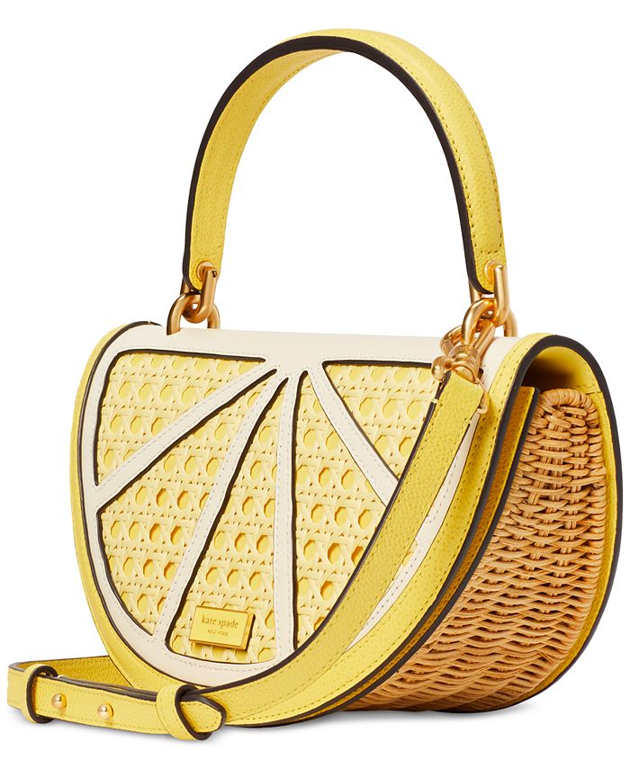 kate spade new york Lemon Drop Wicker 3D Crossbody - Macy's