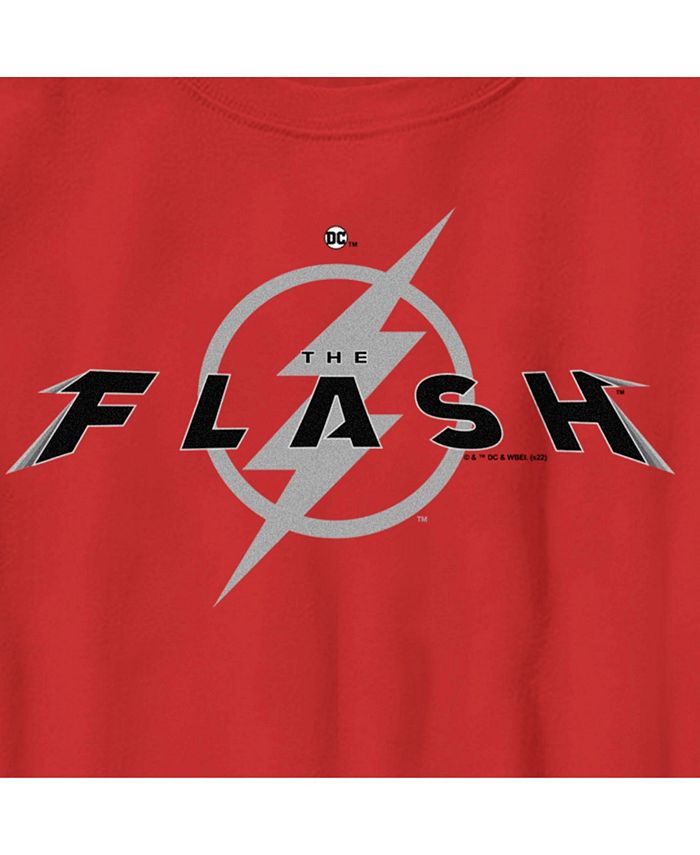 DC Comics Boy's The Flash Black Official Logo Child T-Shirt - Macy's