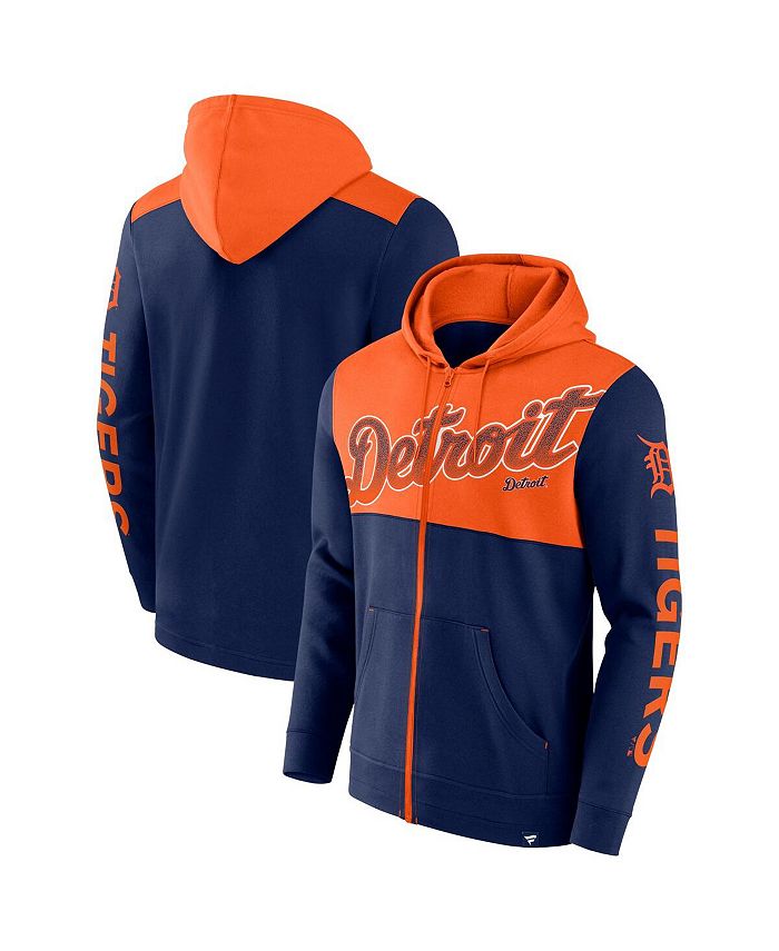 Fanatics Men's Navy Detroit Tigers Walk Off Fleece Full-Zip Hoodie - Macy's