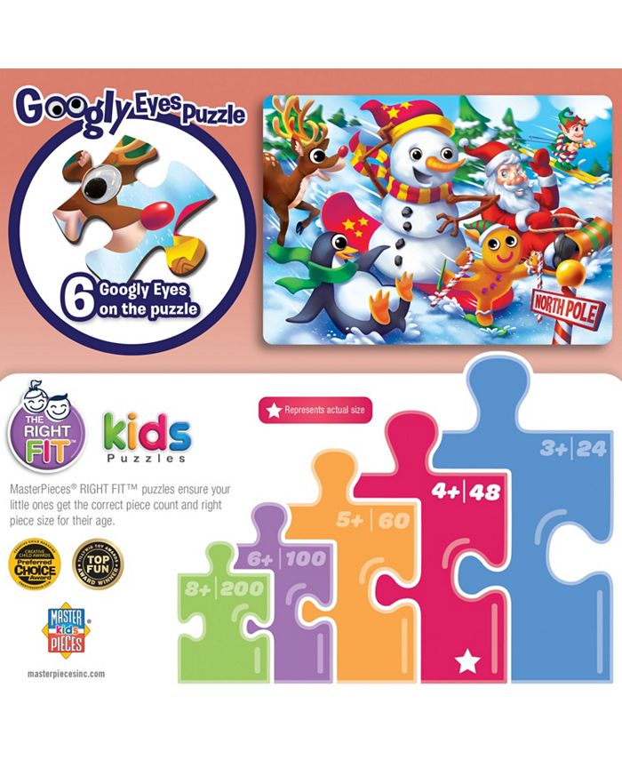 Masterpieces Googly Eyes Christmas 48 Piece Jigsaw Puzzle for Kids - Macy's