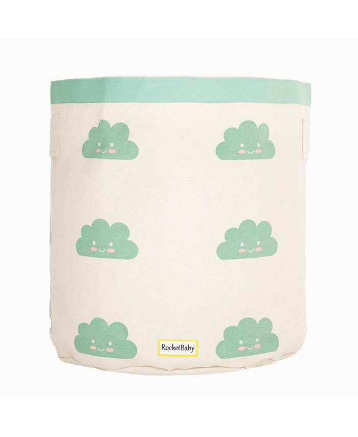 RocketBaby Cylindrical Cotton Canvas Storage Bin Fluffy the Cloud - Macy's