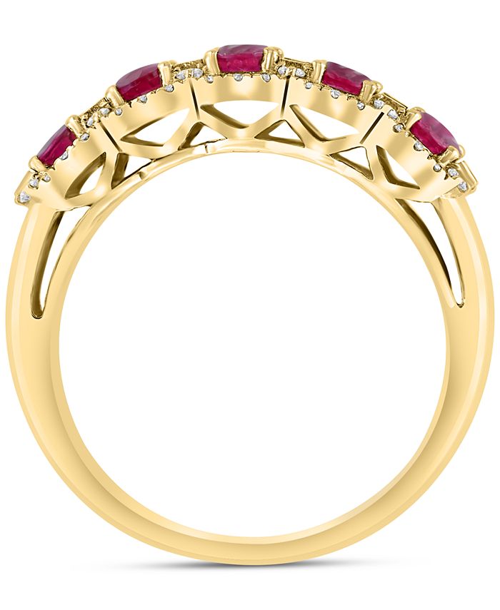 EFFY Collection EFFY® Ruby (1-1/4 ct. t.w.) & Diamond (1/4 ct. t.w ...