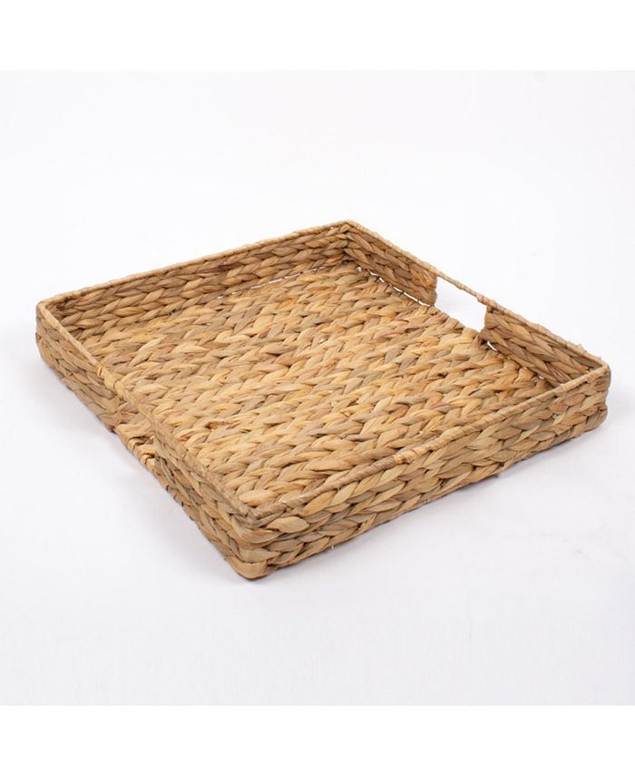8 Oak Lane Square Tray, 15" - Macy's