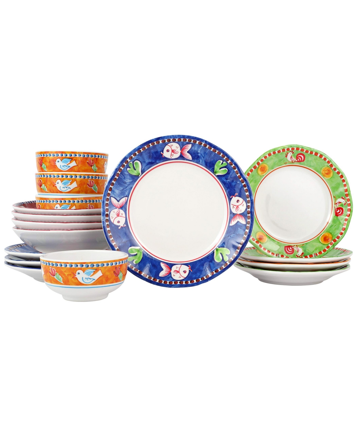 Click here for Vietri Melamine Campagna 16 Pc. Dinnerware Set  Se... prices