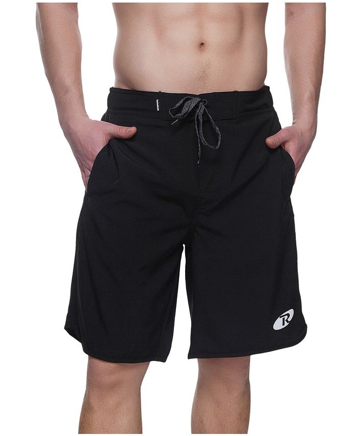 Rokka&Rolla Men's 9" Stretch Mesh Lined Swim Trunks, up to Size 2XL ...