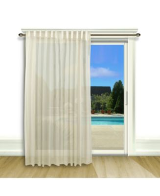 Lucerne Wanda Pleat Patio Curtain Panel w/Wand 104"W x 84"L - Macy's