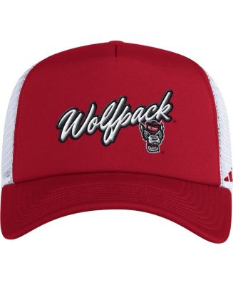 Men's adidas Red NC State Wolfpack Script Trucker Snapback Hat - Macy's