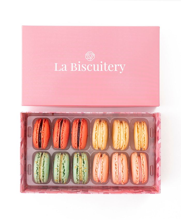 La Biscuitery La Vie En Rose Box of 12 Macarons - Macy's