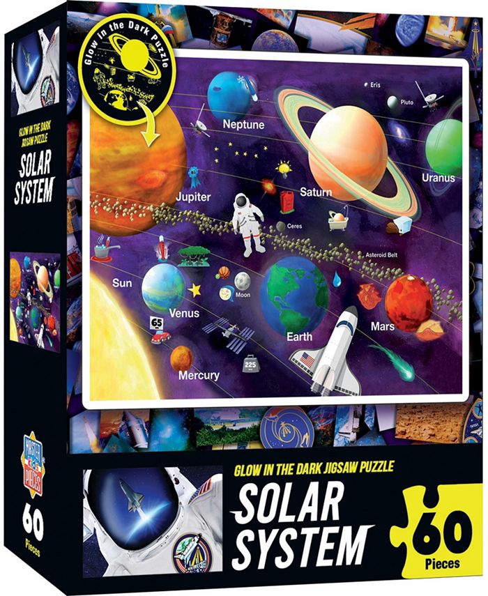 MasterPieces Puzzles Glow In The Dark - Solar System 60 Piece Kids ...