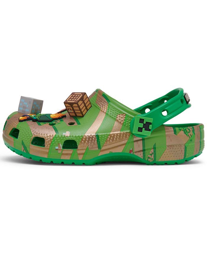 Crocs Big Kids Minecraft Classic Clogs from Finish Line - Macy's