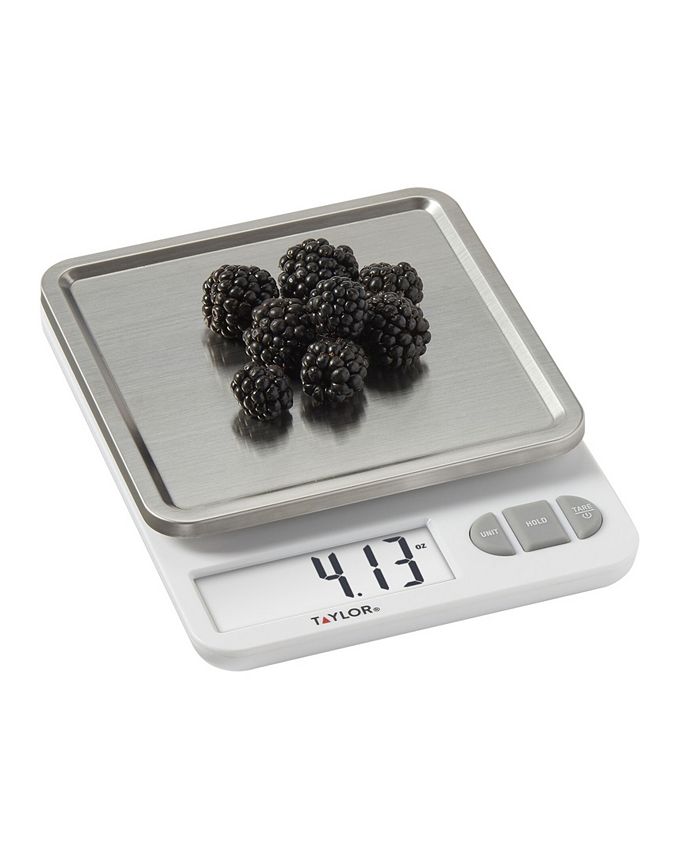 Taylor Digital Kitchen Scale with Removable Stainless Tray Set - Macy's