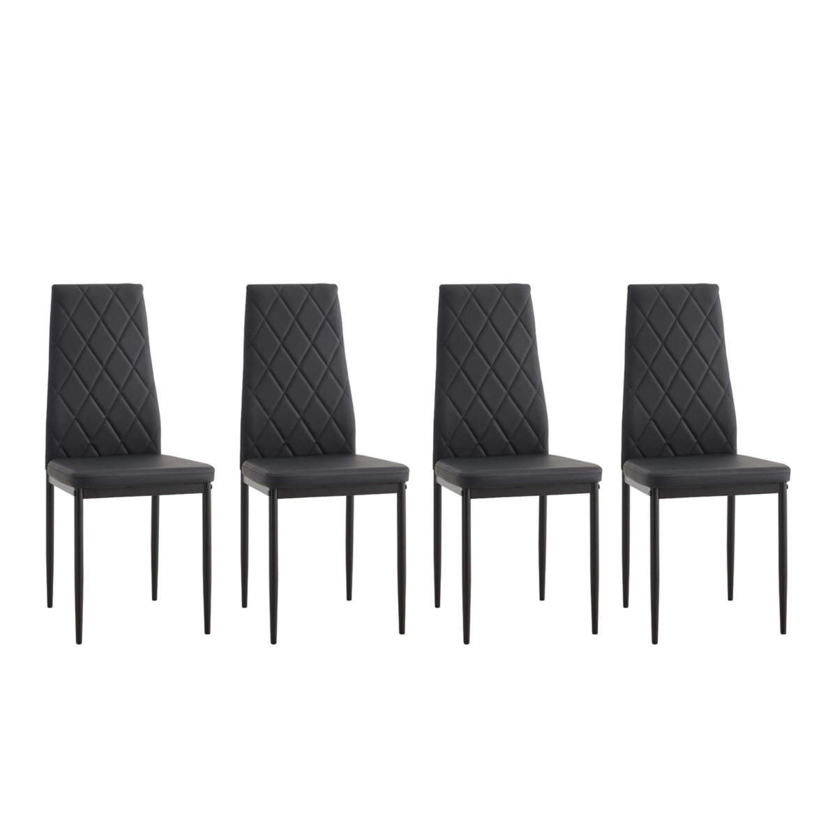 Click here for Streamdale Furniture Dining Chair Set Of 4 - Black prices
