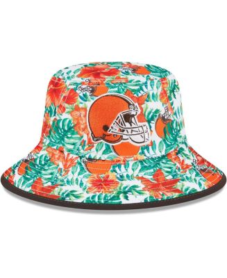 Men's New Era White Cleveland Browns Botanical Bucket Hat - Macy's
