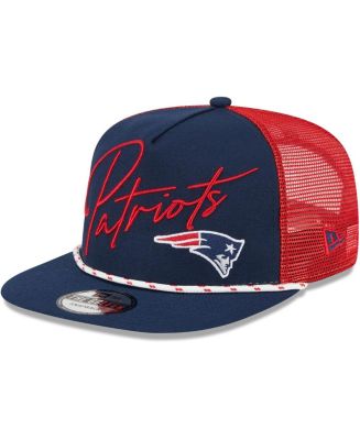 Men's New Era Navy New England Patriots Script Logo Golfer 9FIFTY ...