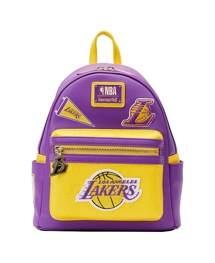 Loungefly Men's and Women's Los Angeles Lakers Patches Mini Backpack ...