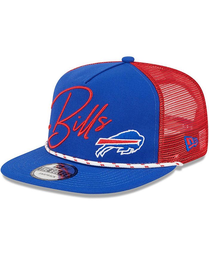 New Era Men's Royal Buffalo Bills Script Logo Golfer 9FIFTY Snapback ...