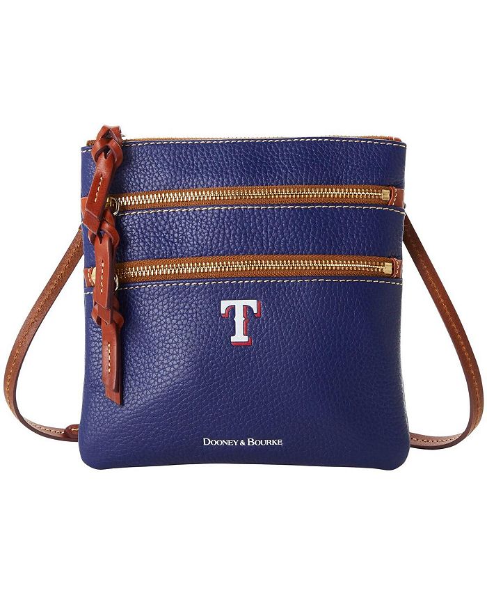 Dooney & Bourke Women's Texas Rangers Pebble Triple-Zip Core Crossbody ...