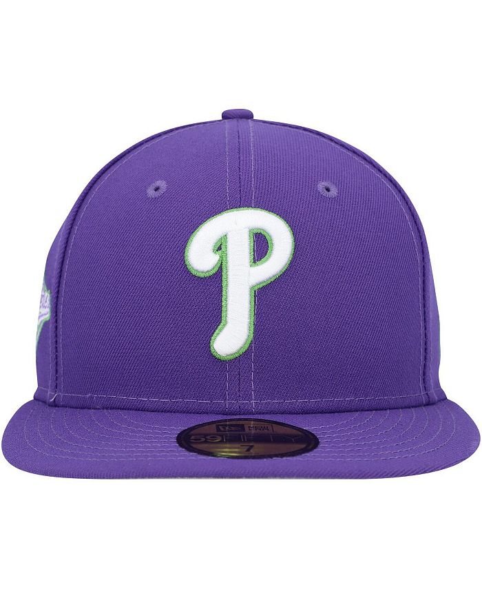 New Era Men's Purple Philadelphia Phillies Lime Side Patch 59FIFTY ...