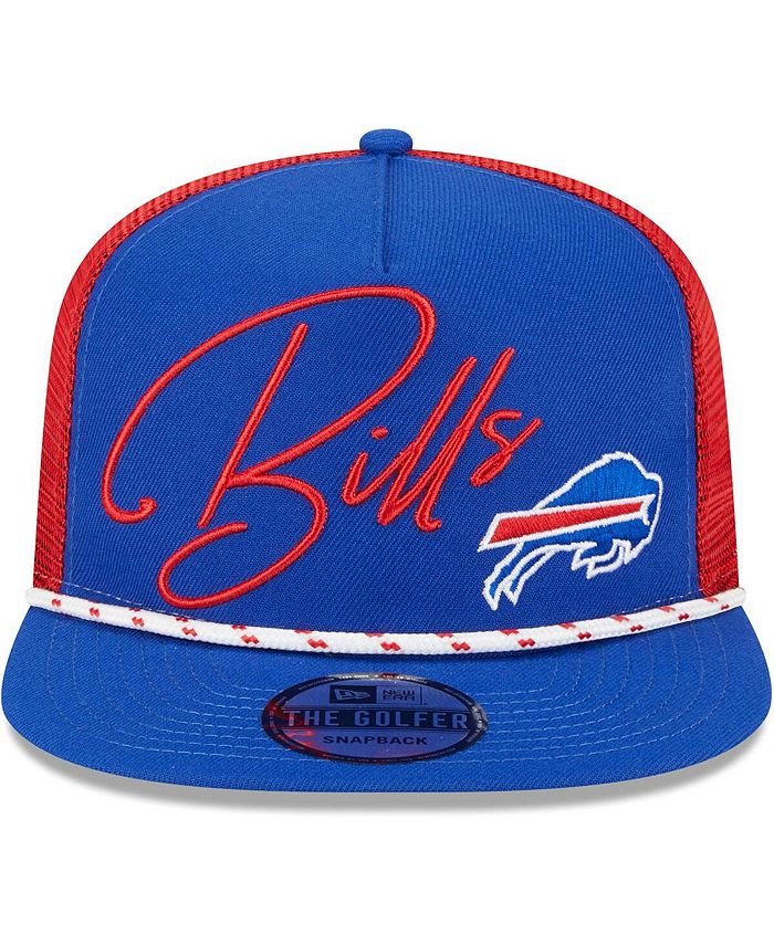 New Era Men's Royal Buffalo Bills Script Logo Golfer 9FIFTY Snapback ...