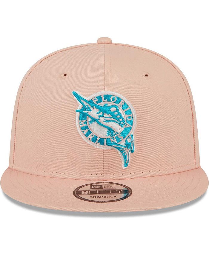 New Era Men's Pink Florida Marlins Cooperstown Collection Sky Aqua ...
