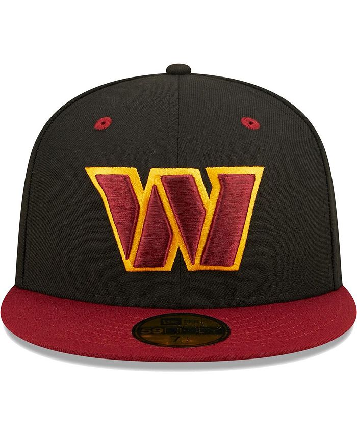 New Era Men's Black and Burgundy Washington Commanders Two-Tone ...