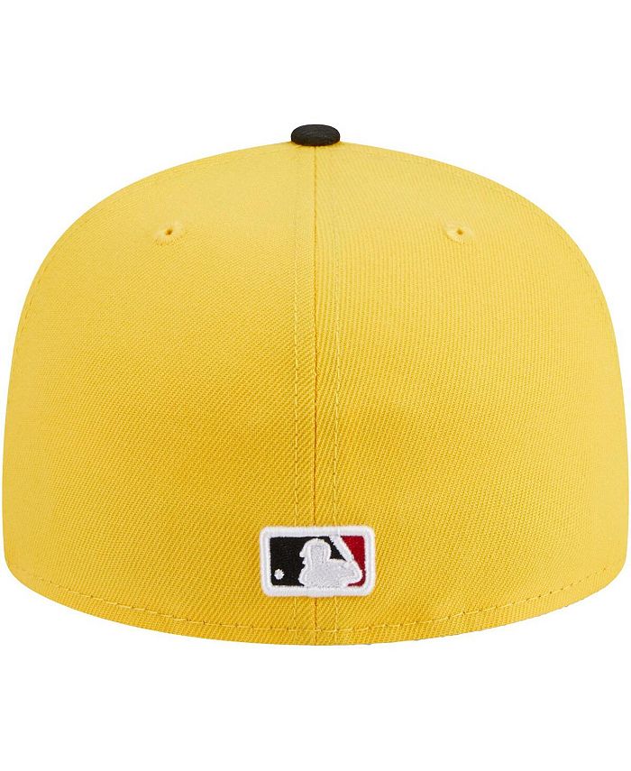 New Era Men's Yellow, Black Boston Red Sox Grilled 59FIFTY Fitted Hat ...