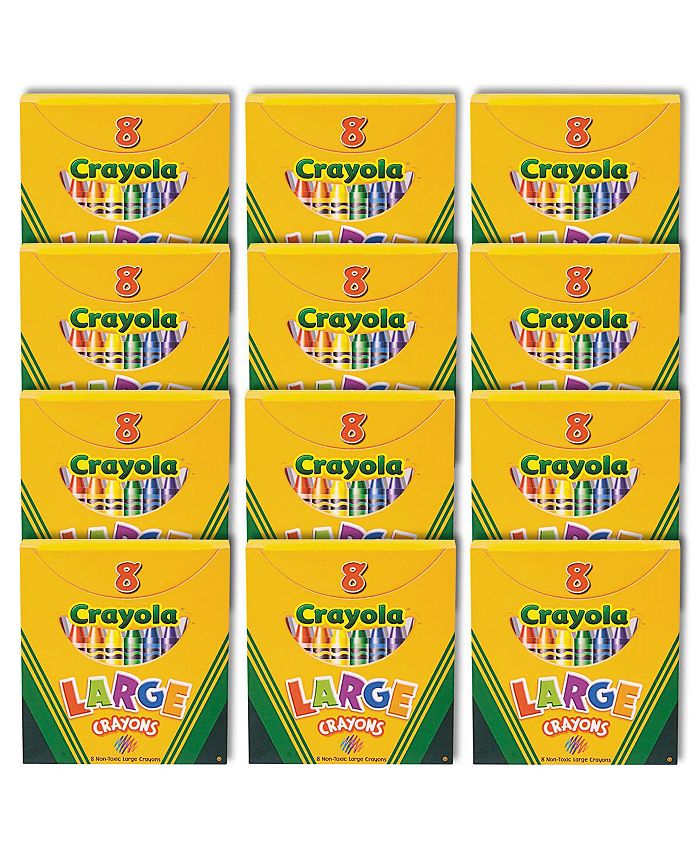 Crayola Large 8-Count Crayon Classpack - 12 Boxes - Macy's