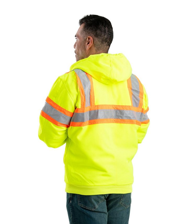 Berne Men's Hi Vis Class 3 Hooded Active Jacket - Macy's