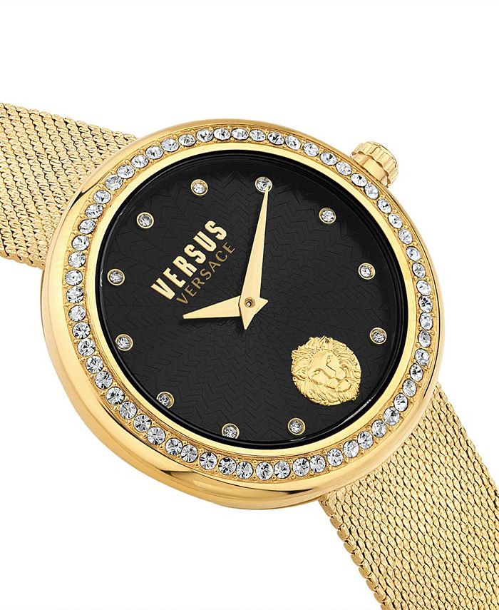 Versus Versace Women's Two-Hand Quartz Lea Gold-Tone Stainless Steel ...