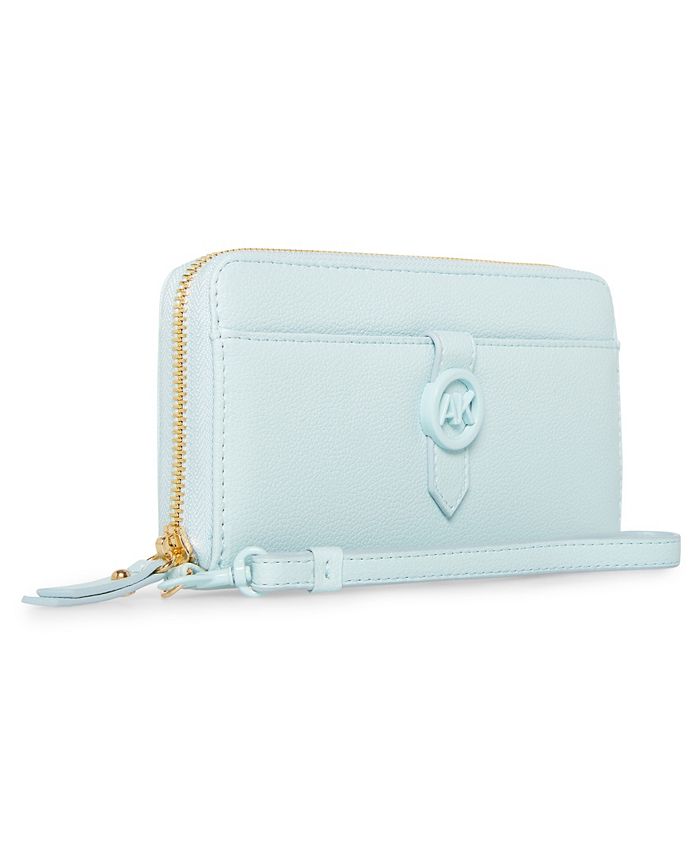 Anne Klein Boxed Slim Zip Wallet with Detachable Wristlet - Macy's
