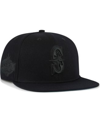 Men's '47 Brand Seattle Mariners Black on Black Sure Shot Captain ...