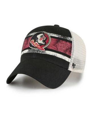 Men's '47 Brand Black, White Florida State Seminoles Interlude MVP ...