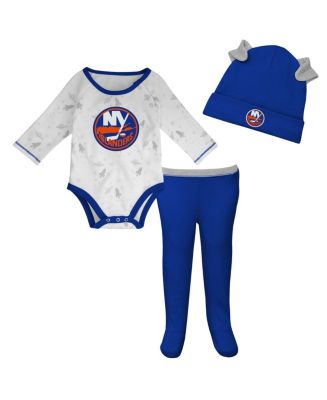 Newborn and Infant Boys and Girls White, Royal New York Islanders Dream ...