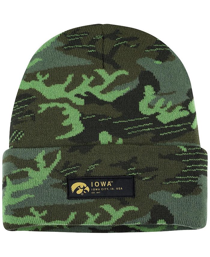 Nike Men's Camo Iowa Hawkeyes Veterans Day Cuffed Knit Hat - Macy's