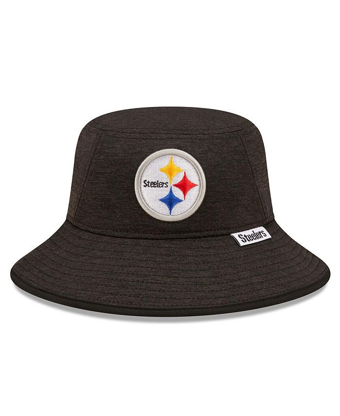 New Era Men's Heather Black Pittsburgh Steelers Bucket Hat - Macy's