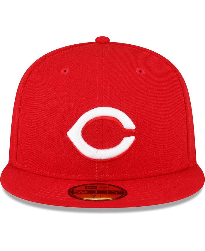 New Era Men's Red Cincinnati Reds Sidepatch 59FIFTY Fitted Hat - Macy's