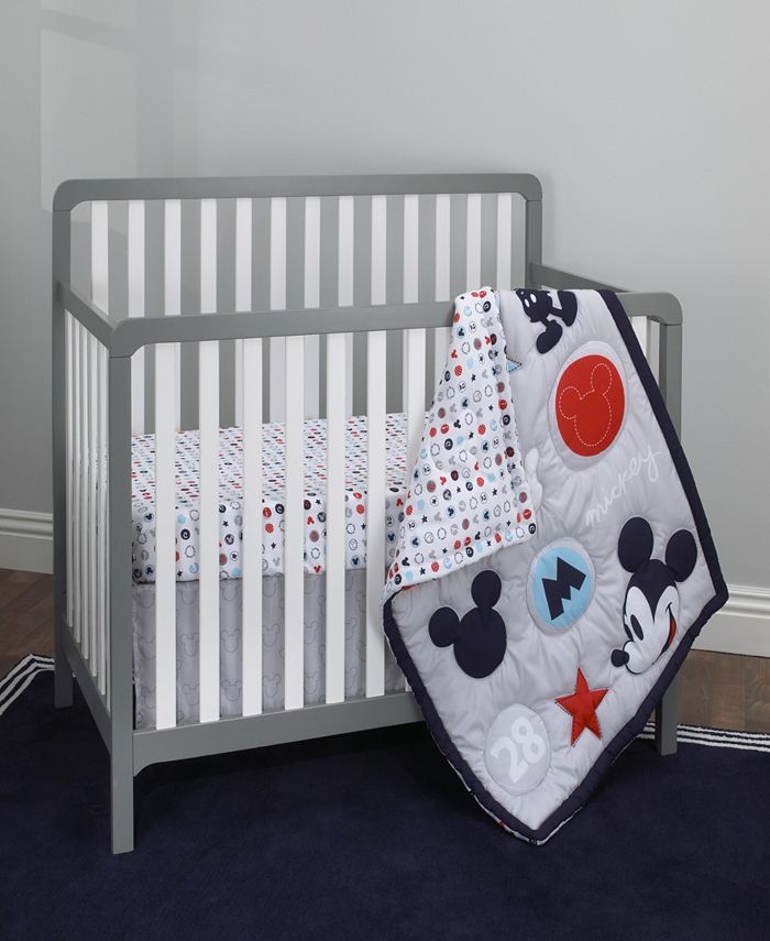 Disney Amazing Mickey Mouse 3 Piece Crib Set - Macy's