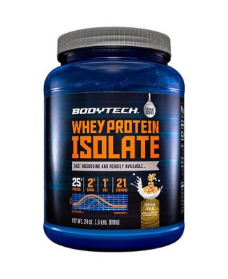 BodyTech Whey Protein Isolate Powder -Frosted Cereal (1.5 lbs./21 ...