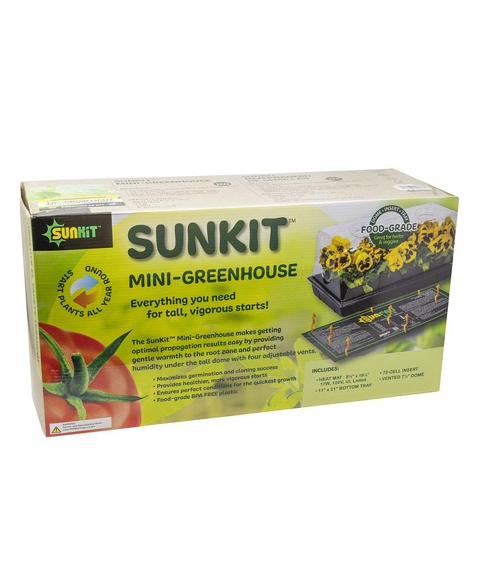 SunKit LED Mini Greenhouse Kit for indoor Gardening Seed Starting - Macy's