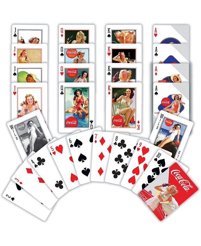 Masterpieces Coca-Cola Classic Ads Playing Cards - 54 Card Deck - Macy's