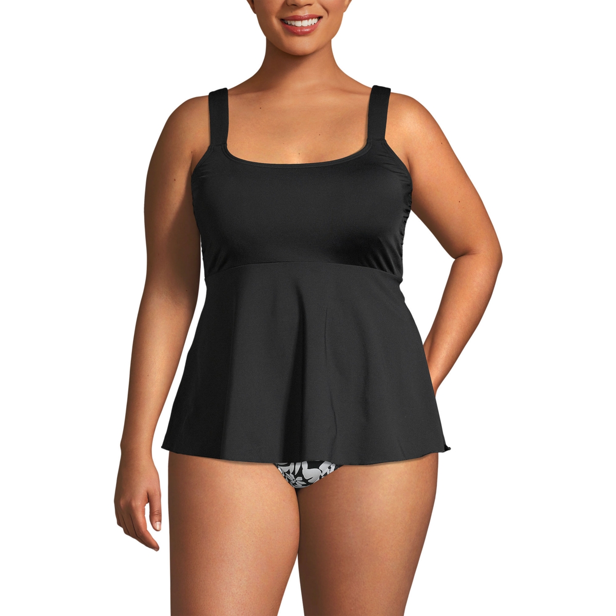 Click here for Lands End Plus Size Ddd-Cup Flutter Scoop Neck Tan... prices