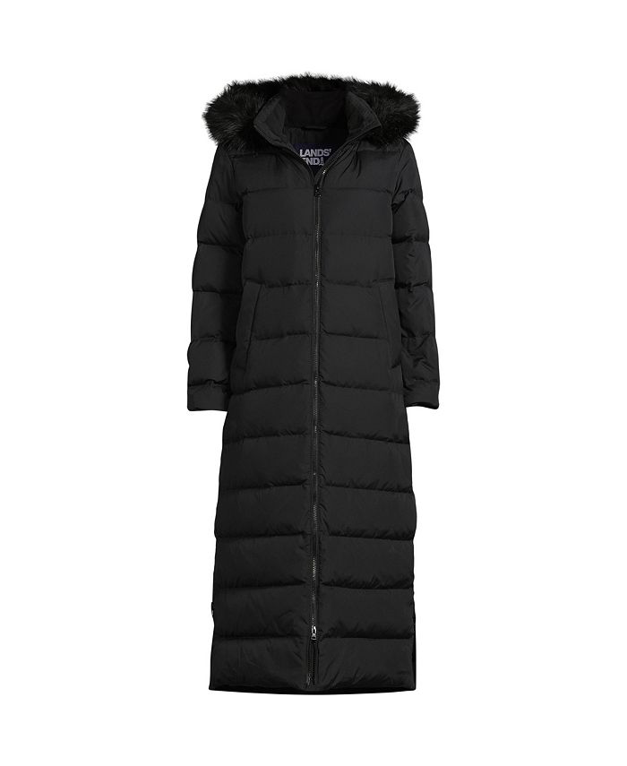 Lands' End Plus Size Down Maxi Winter Coat - Macy's